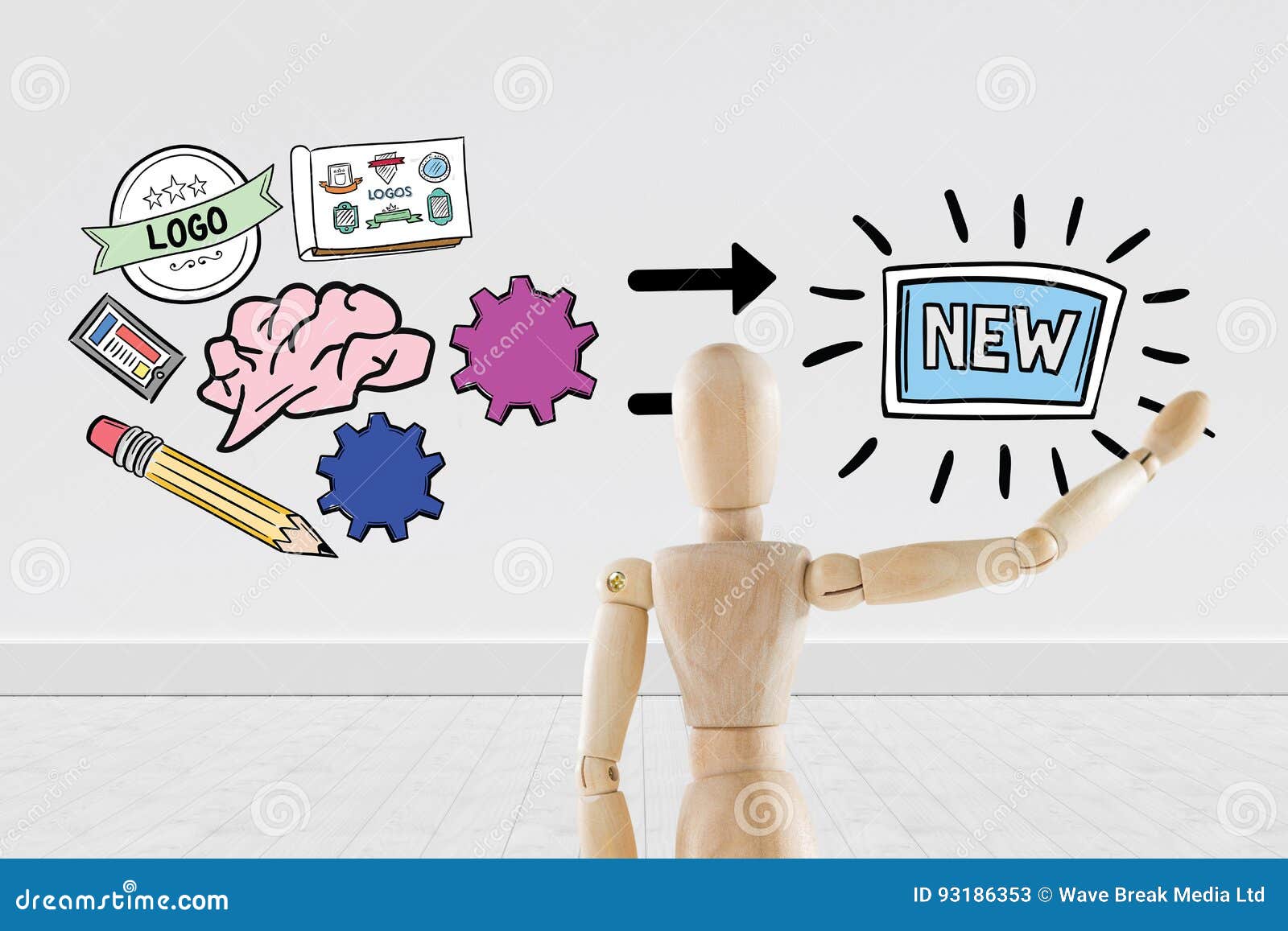 Composite Image of Composite Image of Various Icons Stock Illustration ...