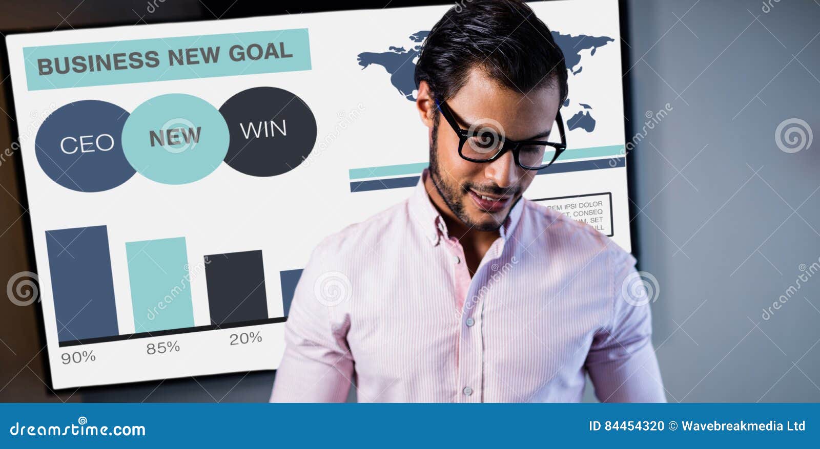 Composite Image of Computer Generated Image of Business Presentation ...