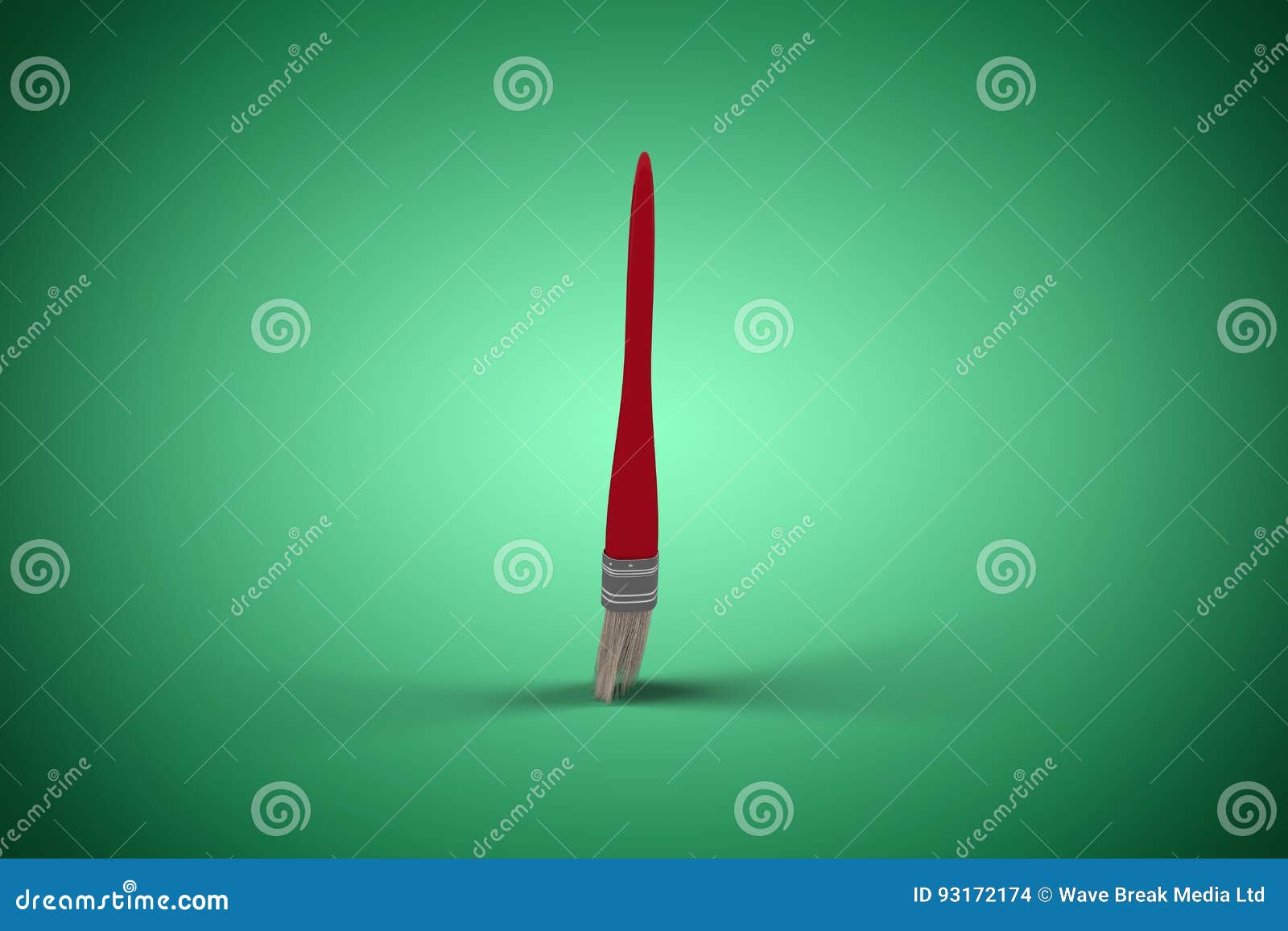 Composite Image of Computer Graphic Image of Paintbrush Stock ...