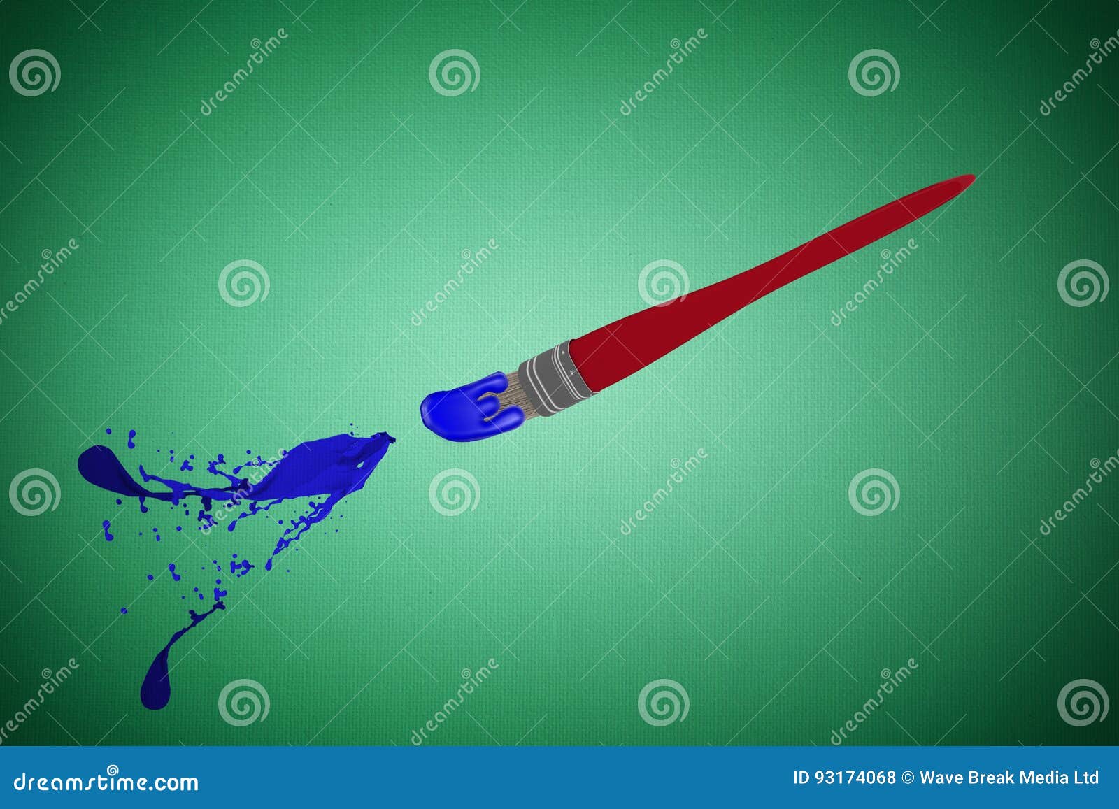 Composite Image of Computer Graphic Image of Paintbrush Stock ...