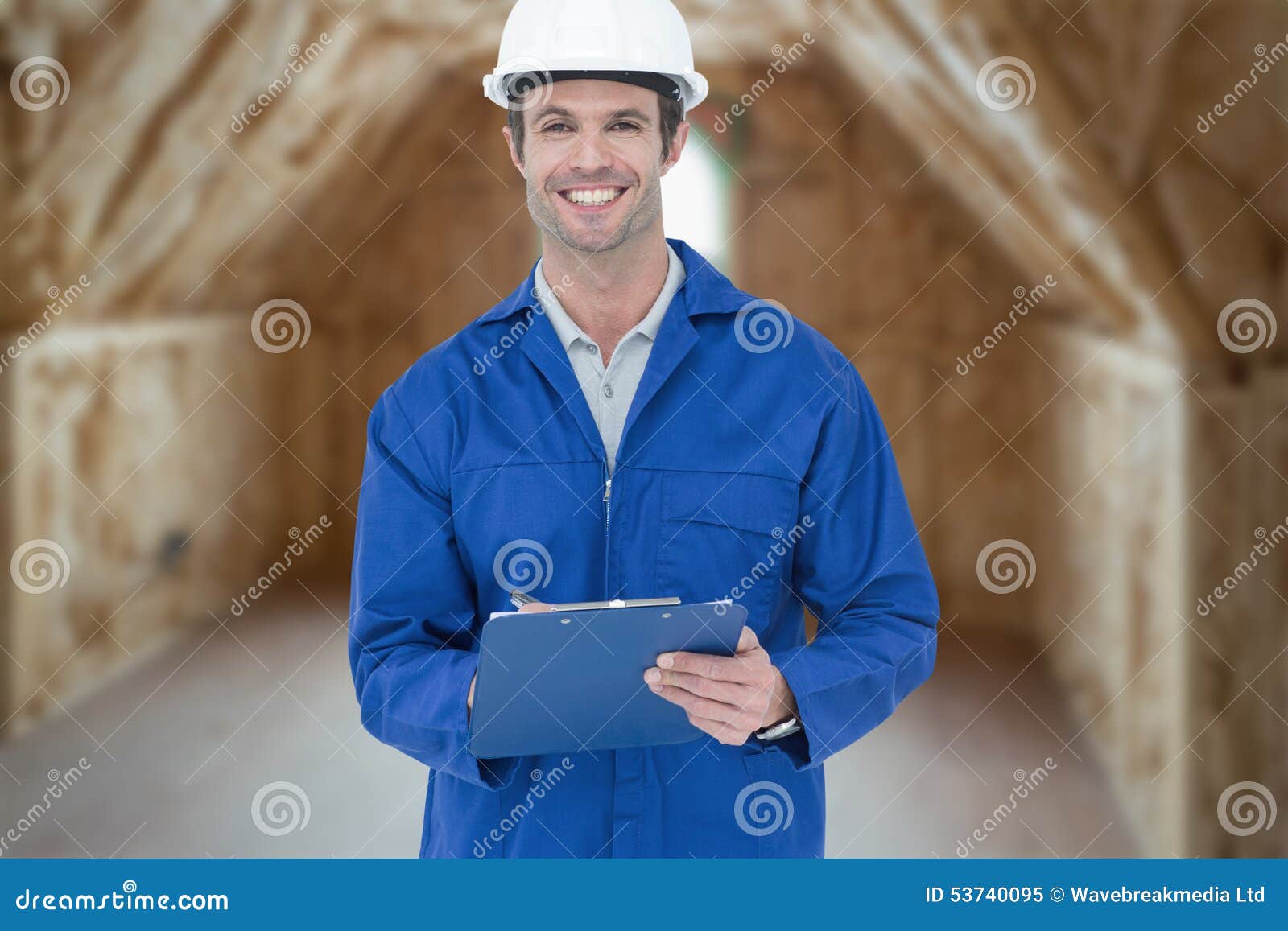 Composite Image of Confident Supervisor Writing Notes Stock Image ...