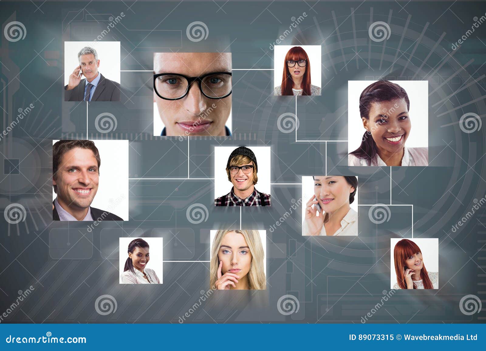 Composite Image of Connection between People Stock Image - Image of ...