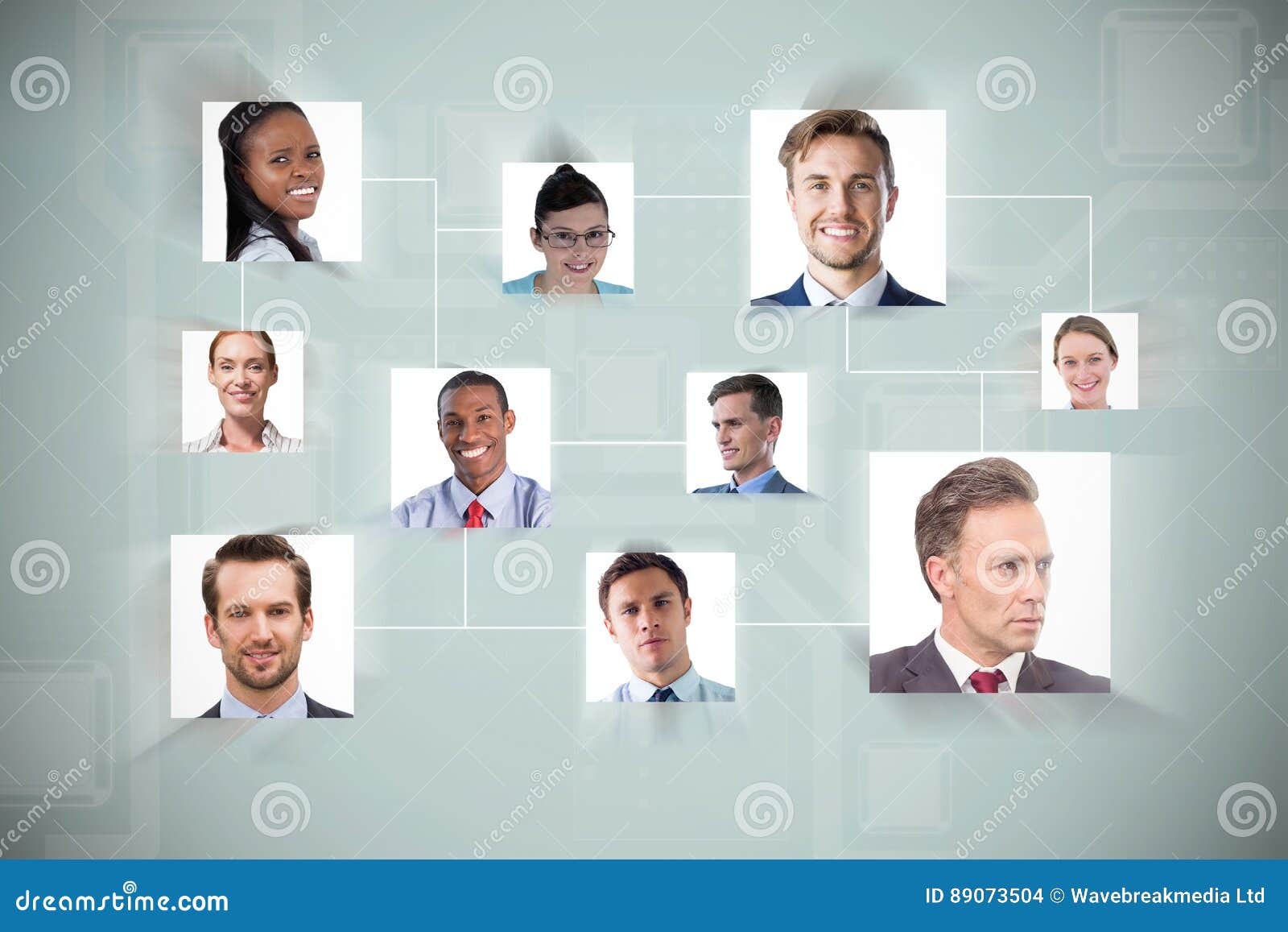 Composite Image of Connection between People Stock Photo - Image of ...