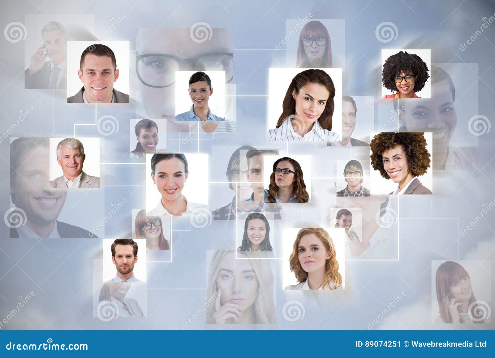 Composite Image of Connection between People Stock Image - Image of ...