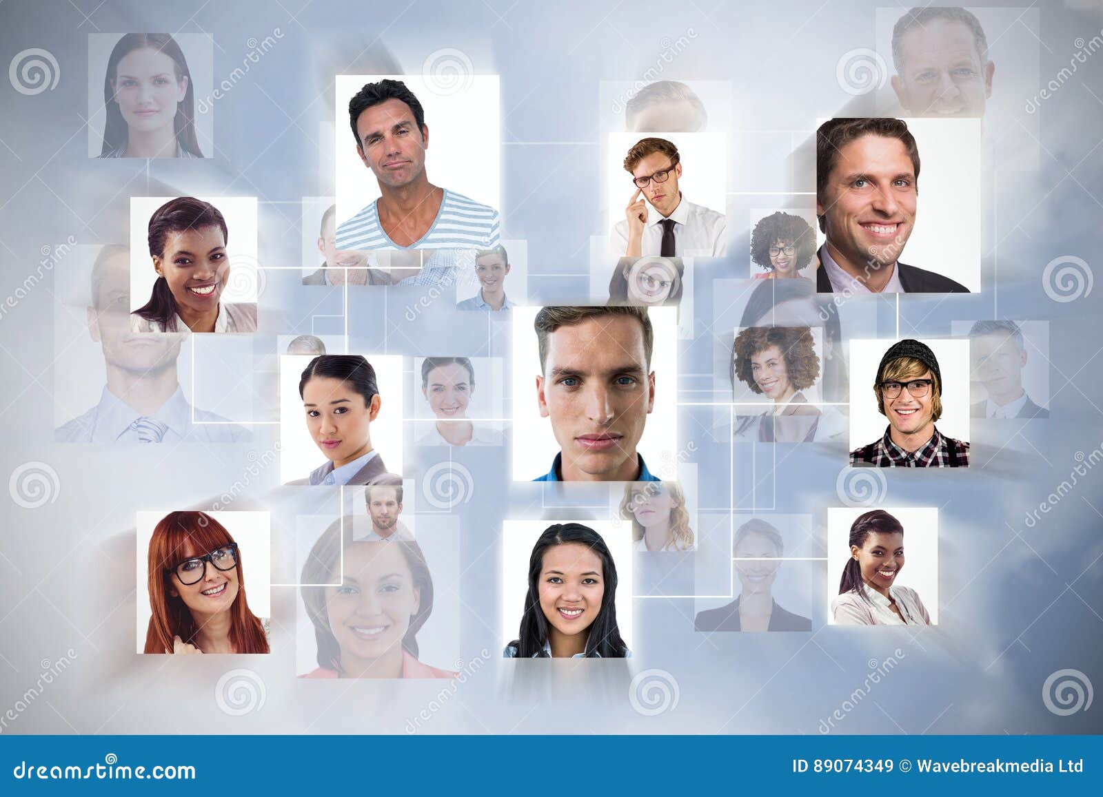 Composite Image of Connection between People Stock Image - Image of ...