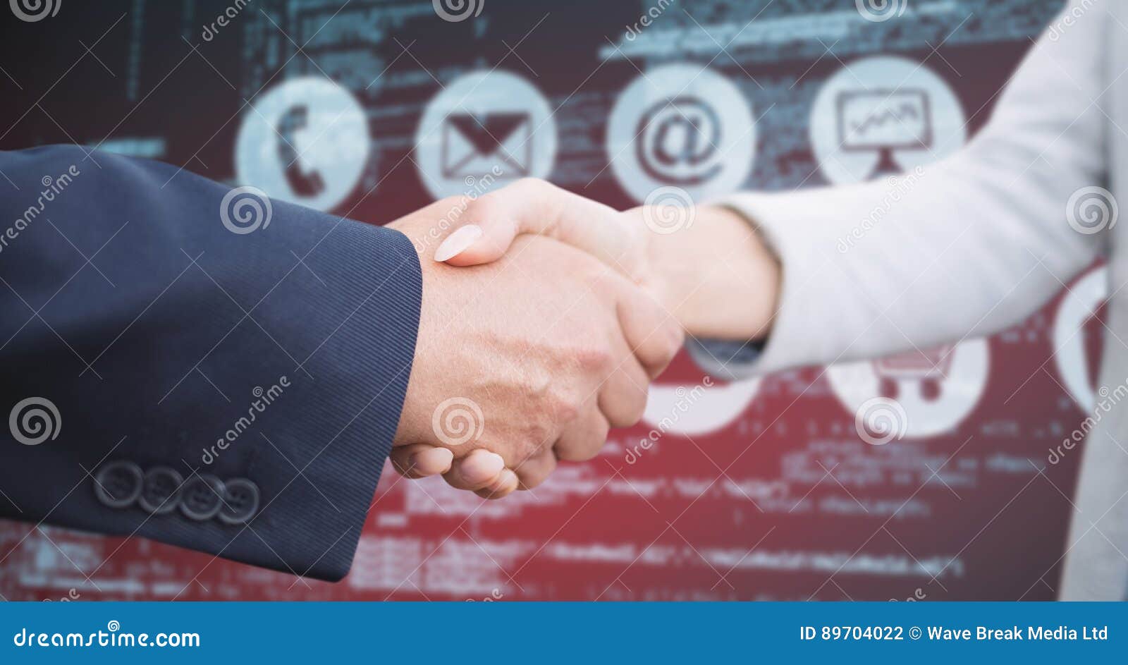 Composite Image of Corporate People Doing Handshake Stock Photo - Image ...