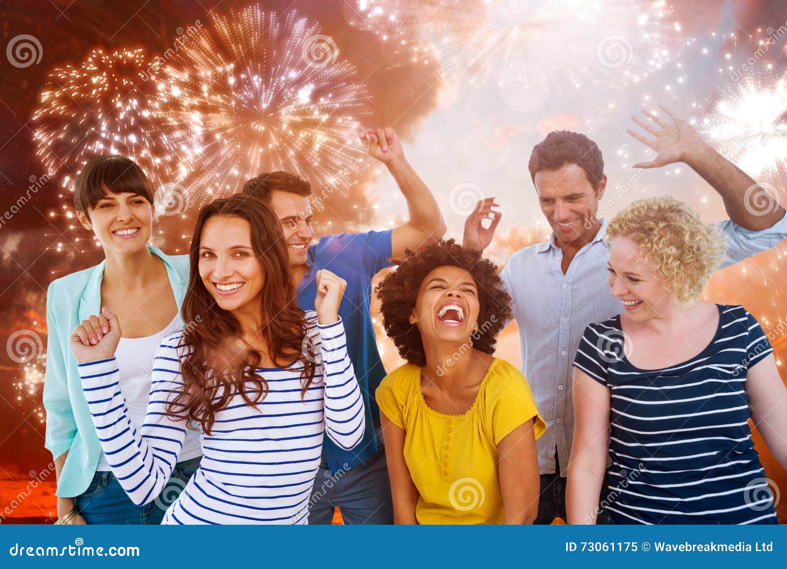 Composite Image of Creative Business Team Having Fun Stock Image ...