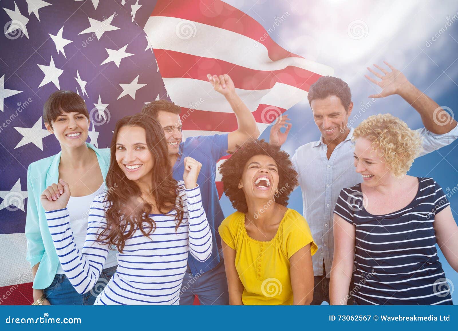 Composite Image of Creative Business Team Having Fun Stock Image ...