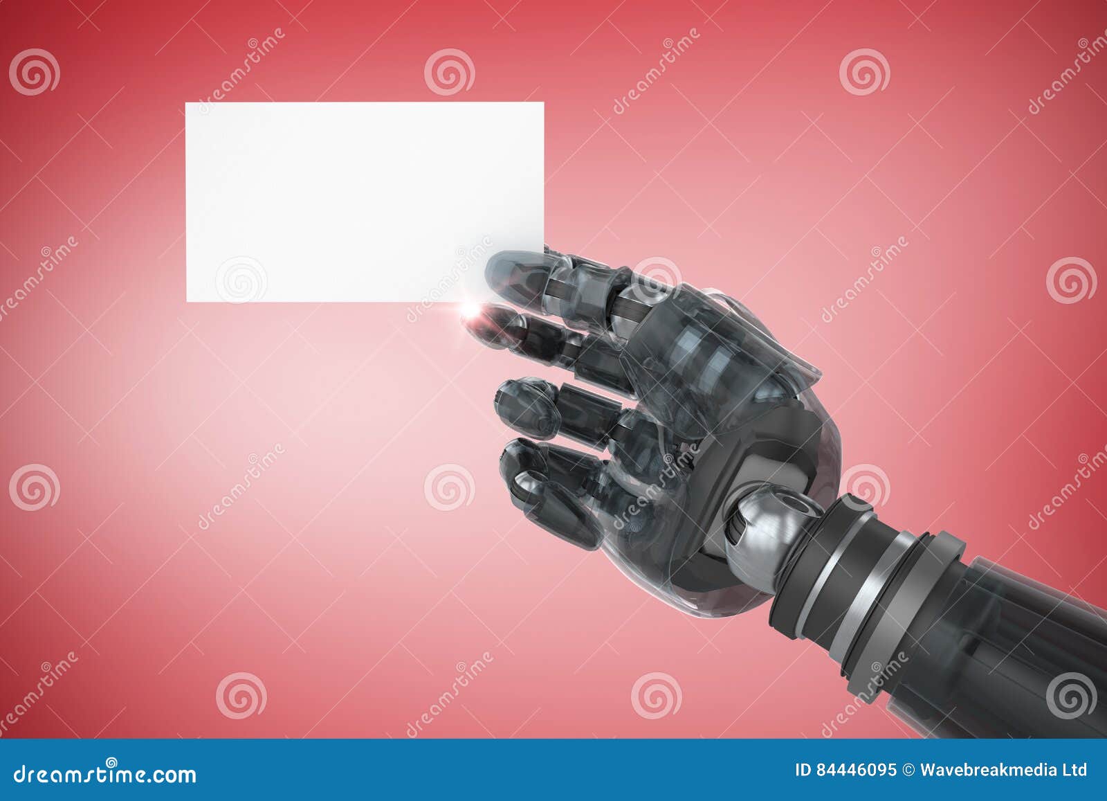 Composite Image of Cropped Image of Digital Composite Robotic Arm ...