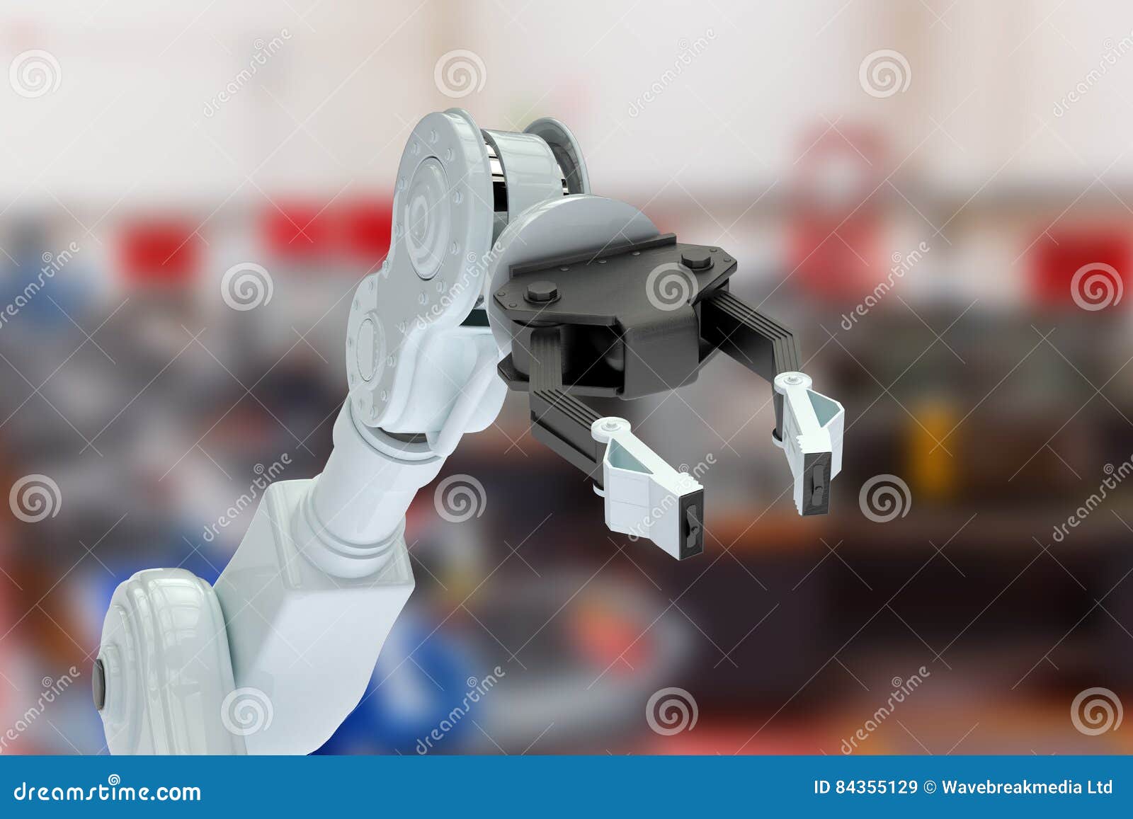 Composite Image of Cropped Image of Robotic Hand with Claw 3d Stock ...