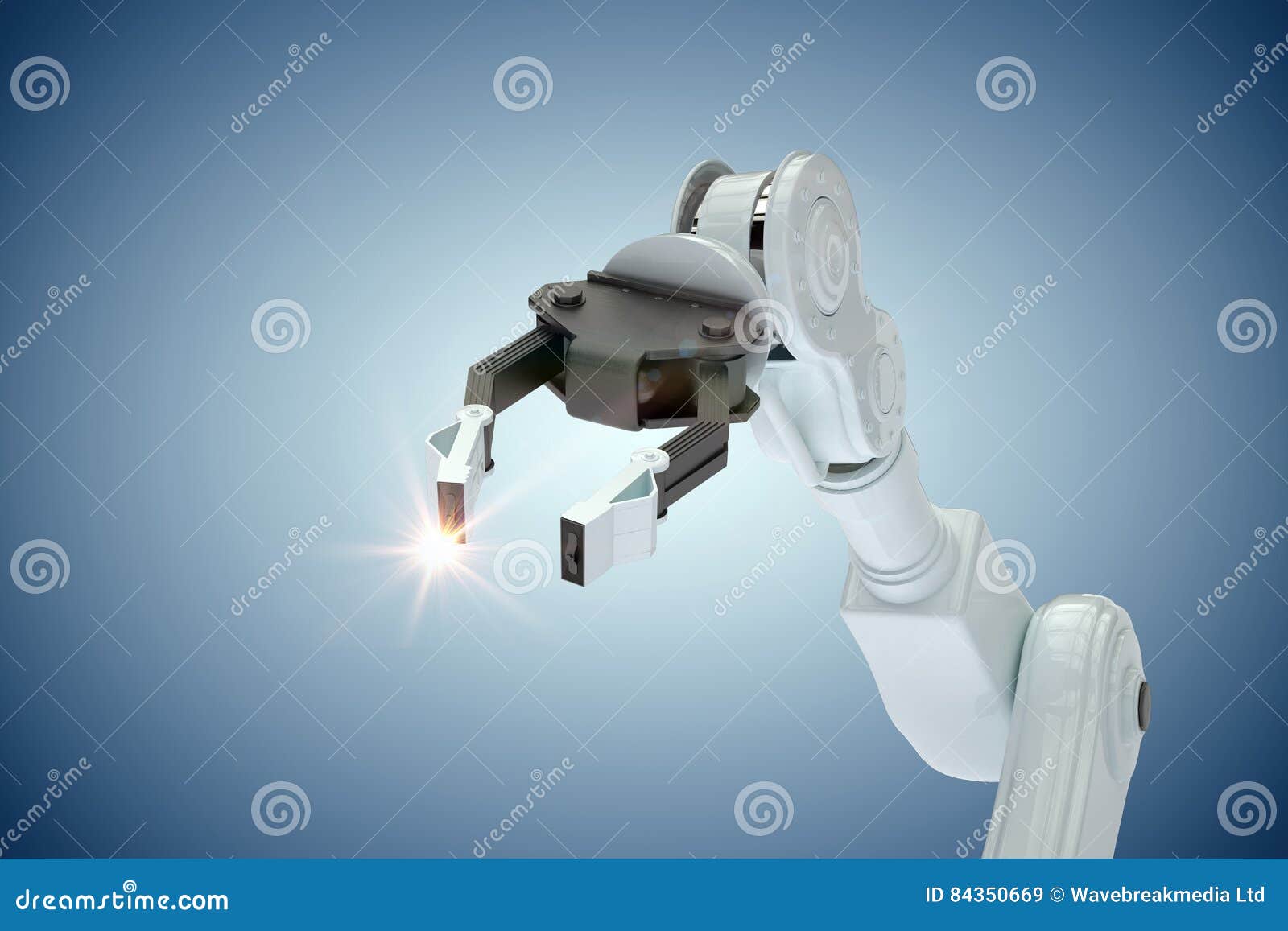 Composite Image of Cropped Image of Robotic Hand with Claw 3d Stock ...