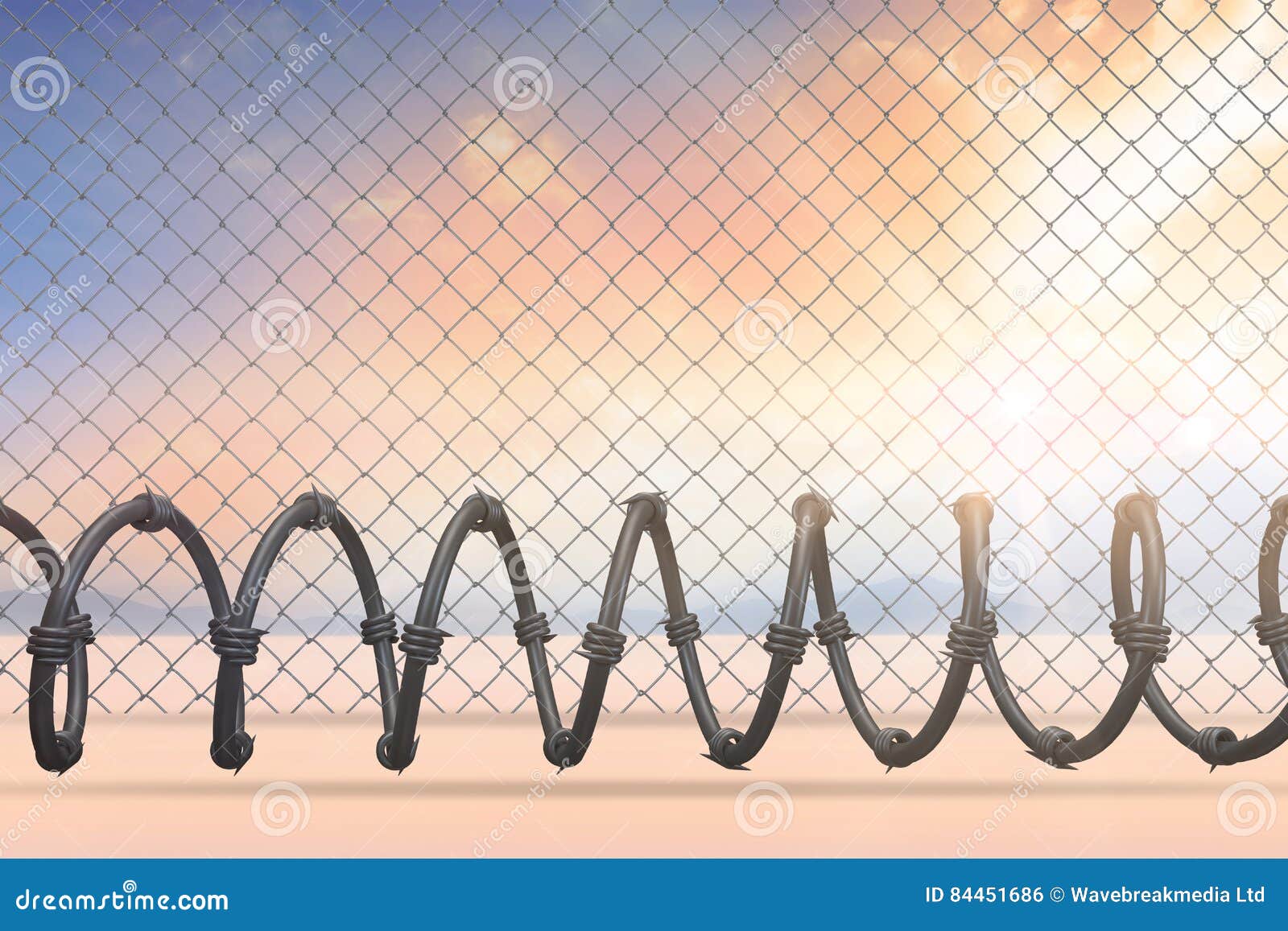 Composite Image of Curled Wire Against White Background 3d Stock Photo ...