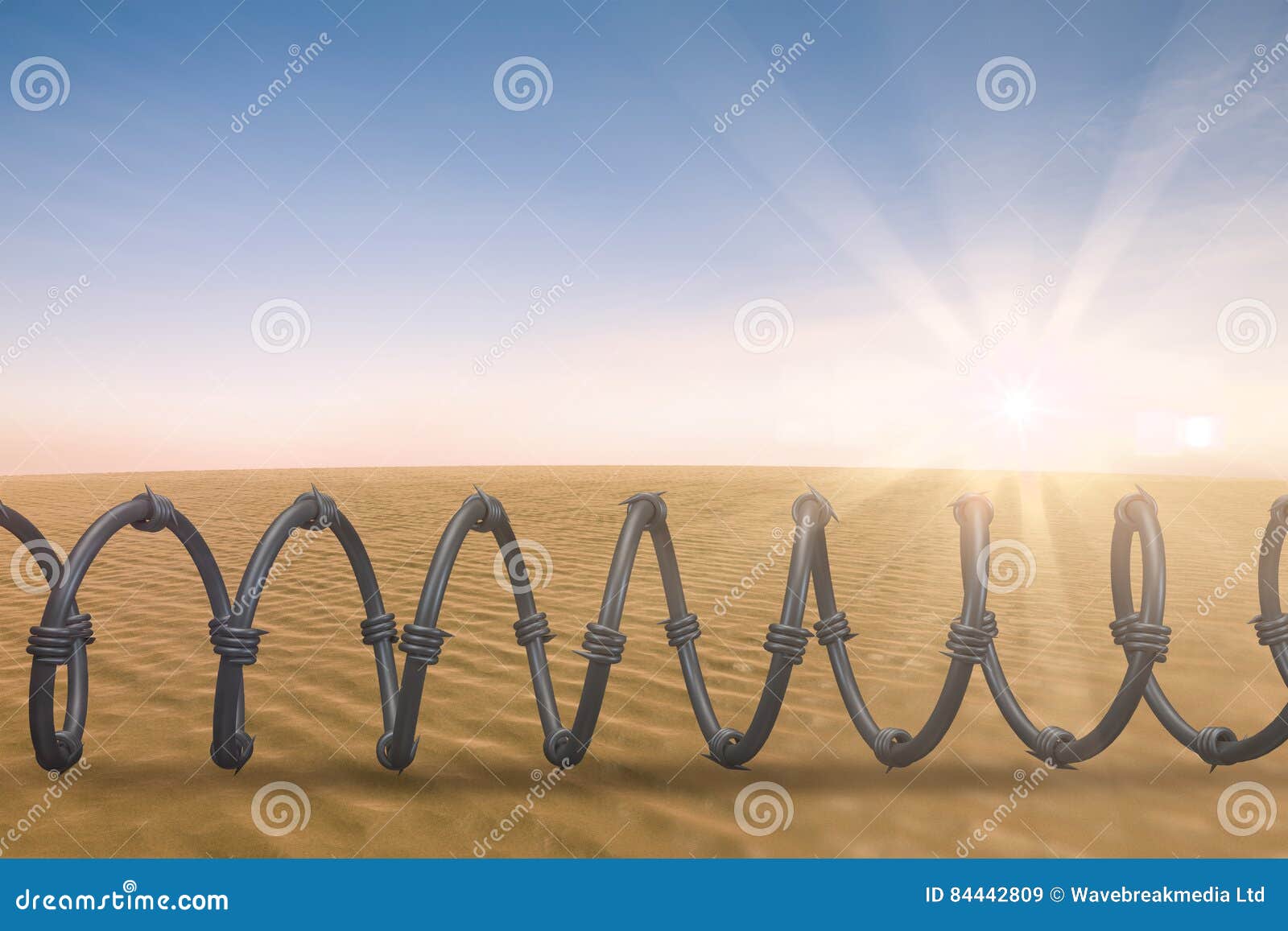 Composite Image of Curled Wire Against White Background 3d Stock Image ...