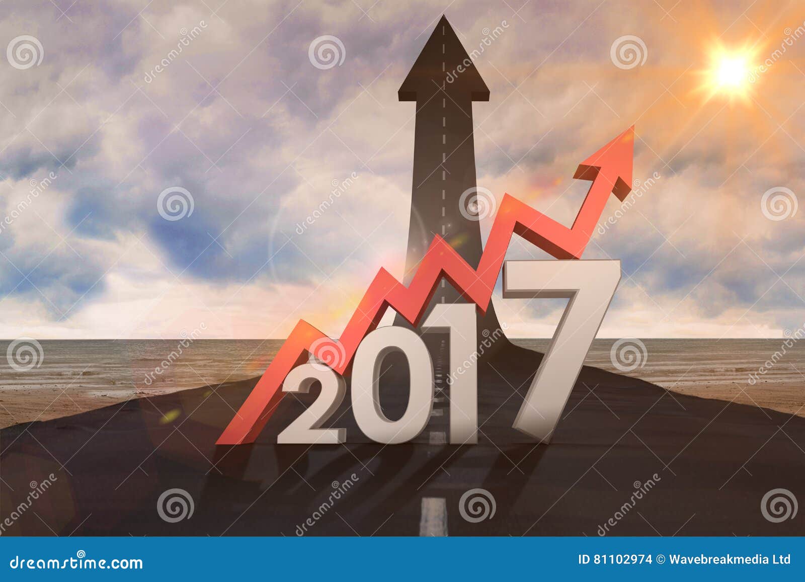 Composite Image of 3D Blurry Animated Flare Stock Illustration ...