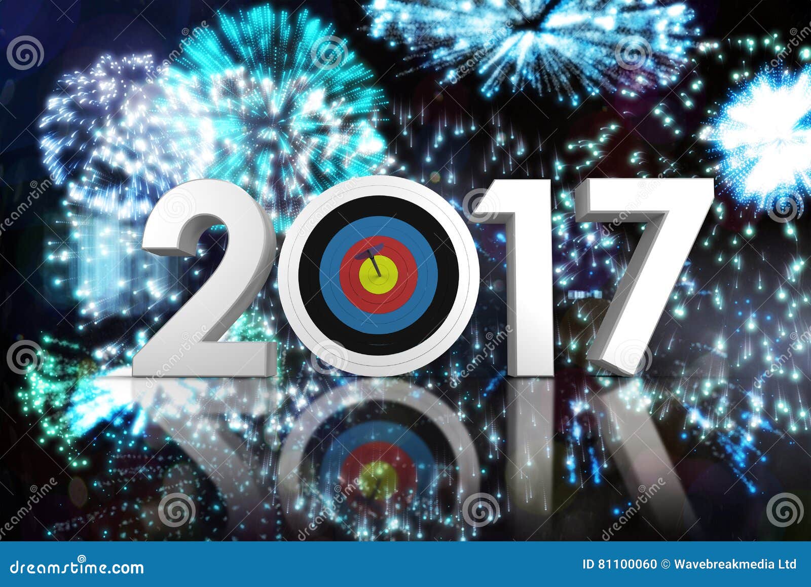 Composite Image of 3D Number with Sports Target Stock Photo - Image of ...