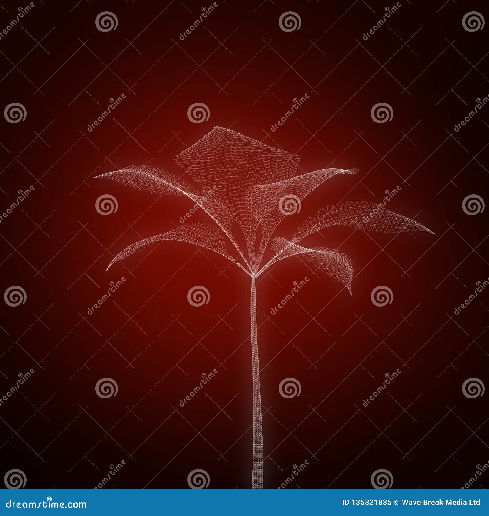 Composite Image of 3d Image of Plant Stem Stock Illustration ...