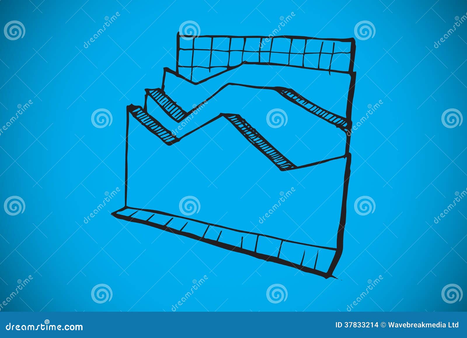Composite Image of Data Analysis Doodle Stock Illustration ...