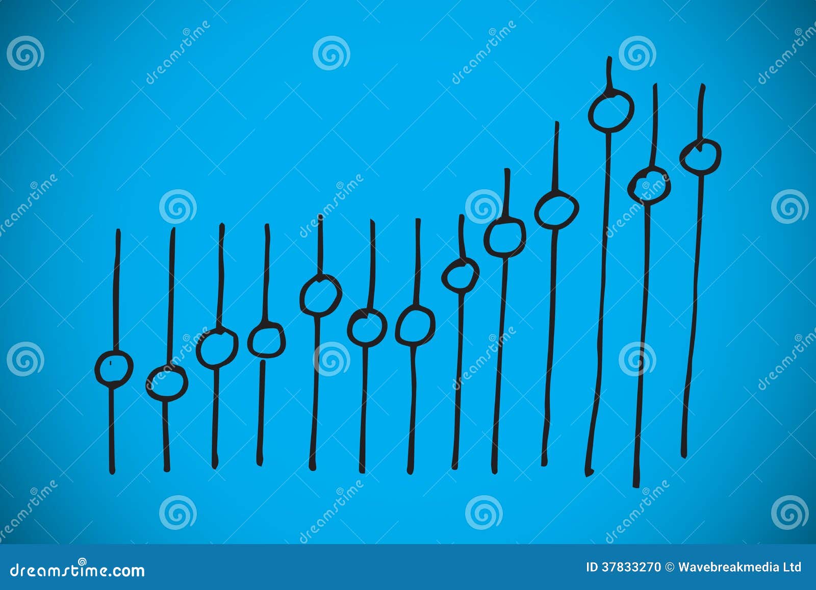 Composite Image of Data Analysis Doodle Stock Illustration ...
