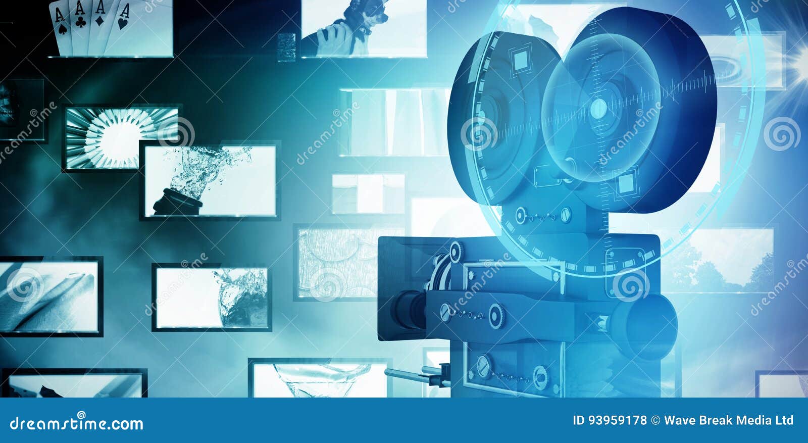 Composite Image of Dial Interface Stock Illustration - Illustration of ...