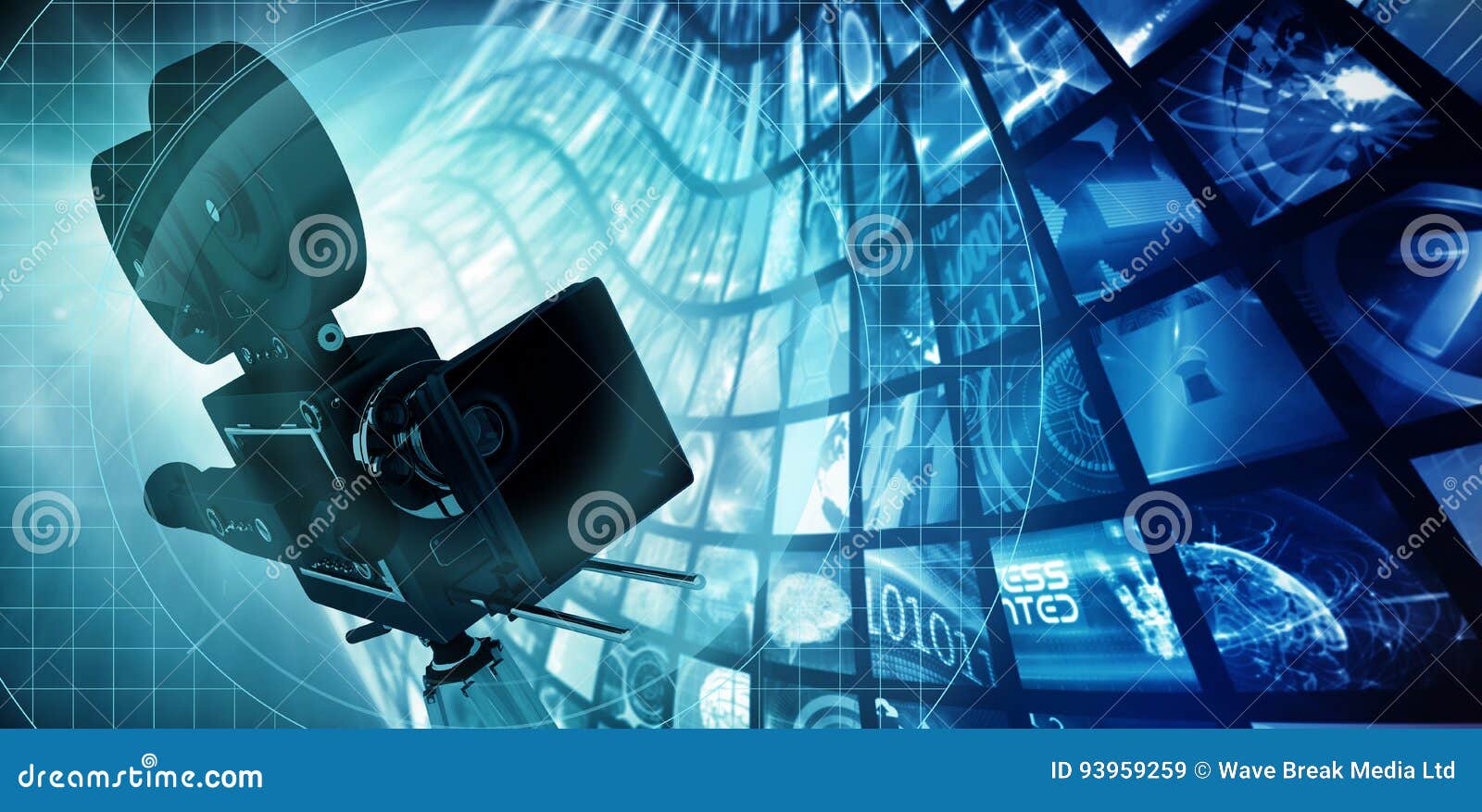 Composite Image of Dial Interface Stock Illustration - Illustration of ...