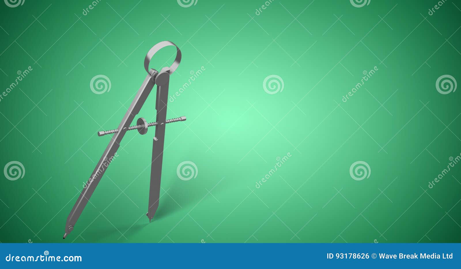 Composite Image of Digital Composite of Drawing Compass Stock ...