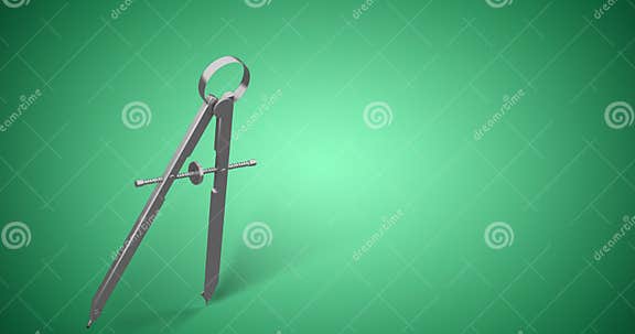 Composite Image of Digital Composite of Drawing Compass Stock ...