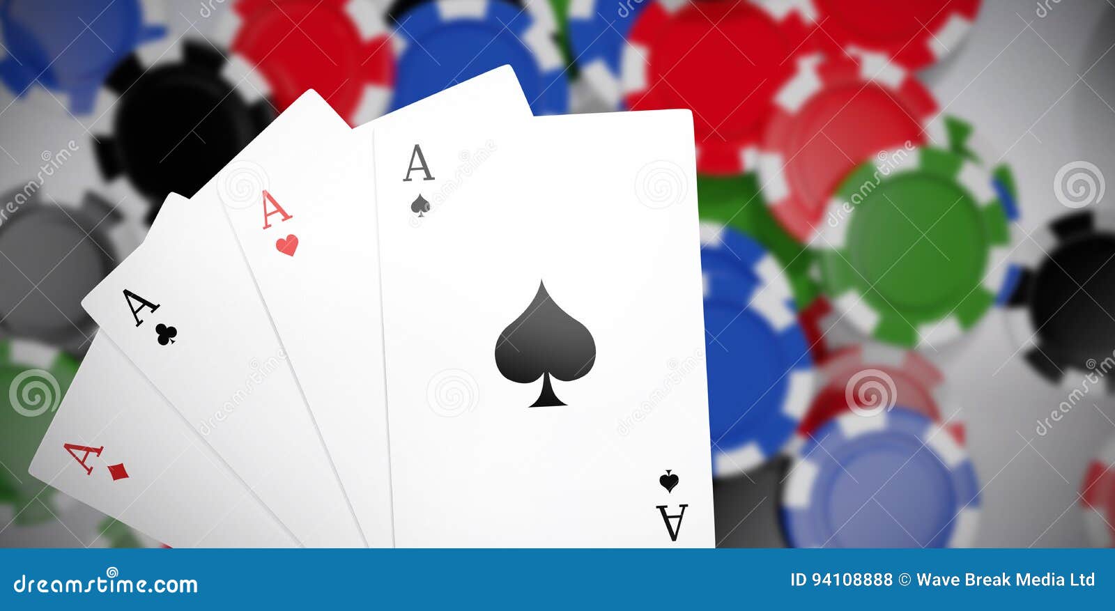 Composite Image of Digital Image Playing Cards Stock Illustration ...