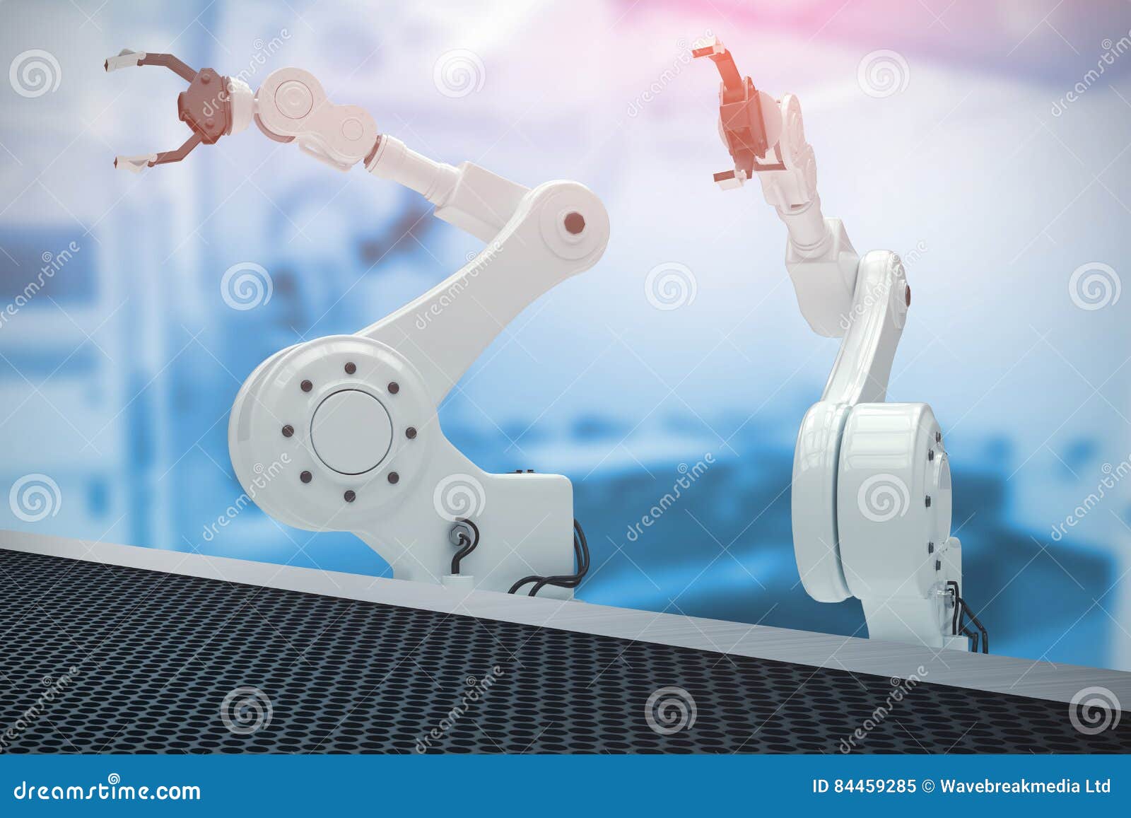 Composite Image of Digital Image of Robotic Hand with Claw 3d Stock ...