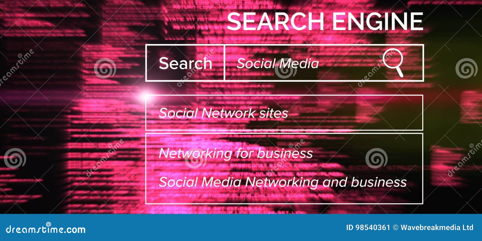 Composite Image of Digital Image of Search Engine Logo Stock ...