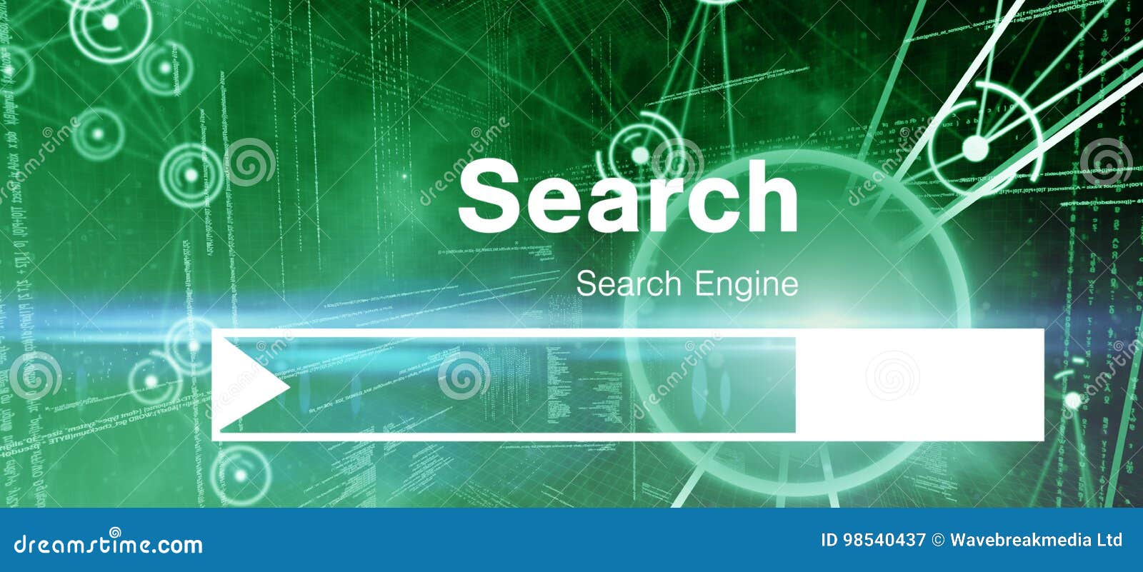 Composite Image of Digital Image of Search Engine Page Stock ...