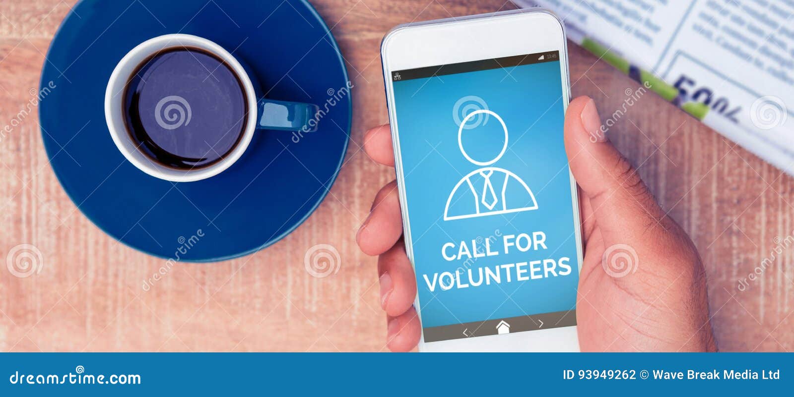 Composite Image of Digitally Composite Image of Call for Volunteers ...