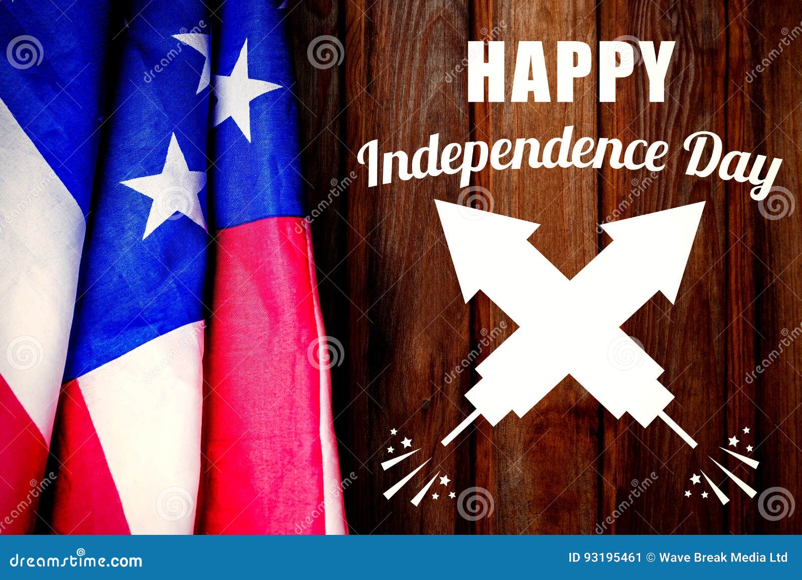 Composite Image of Digitally Composite Image of Happy Independence Day ...