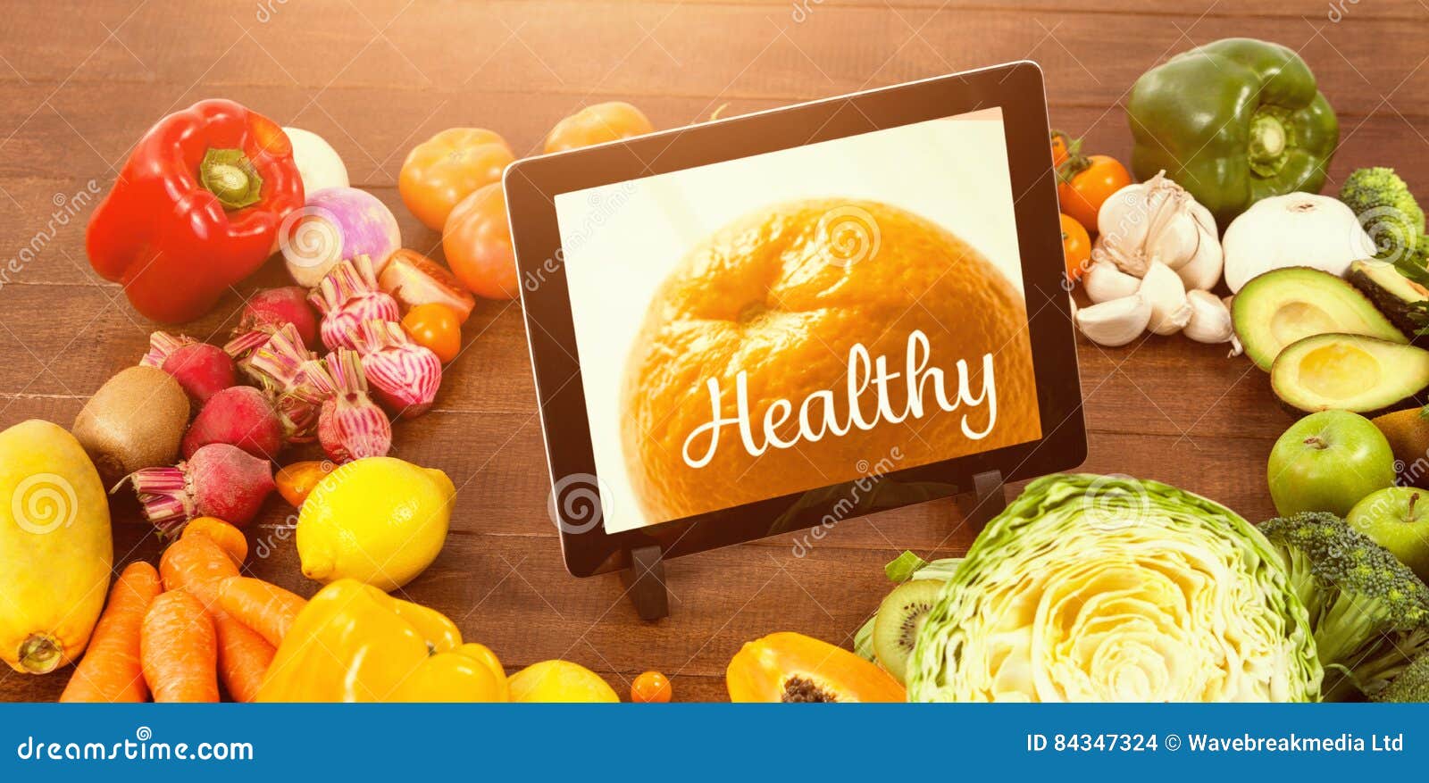 Composite Image of Digitally Generated Image Healthy Text Stock ...