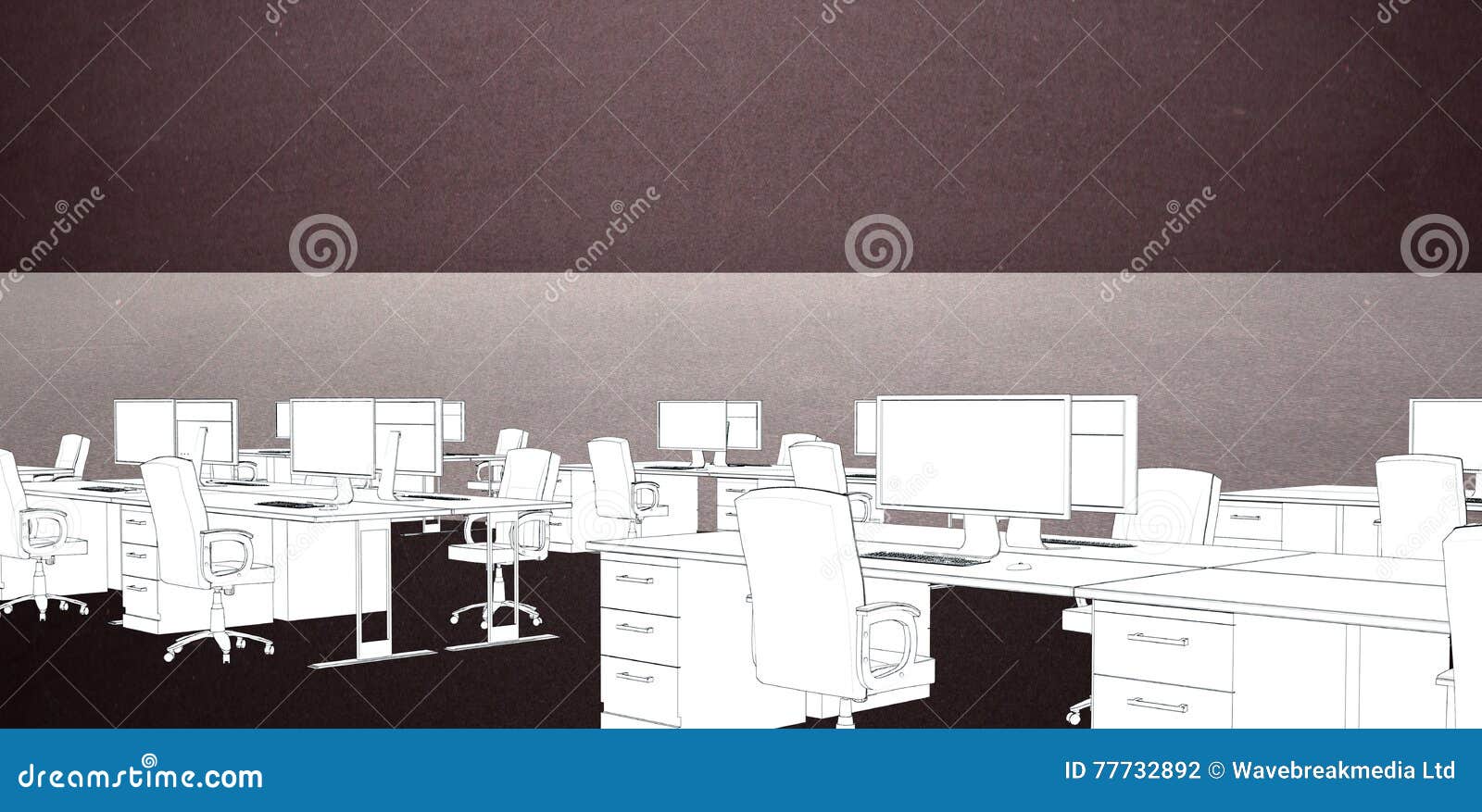 Composite Image of Draw of an Open Space Stock Illustration ...