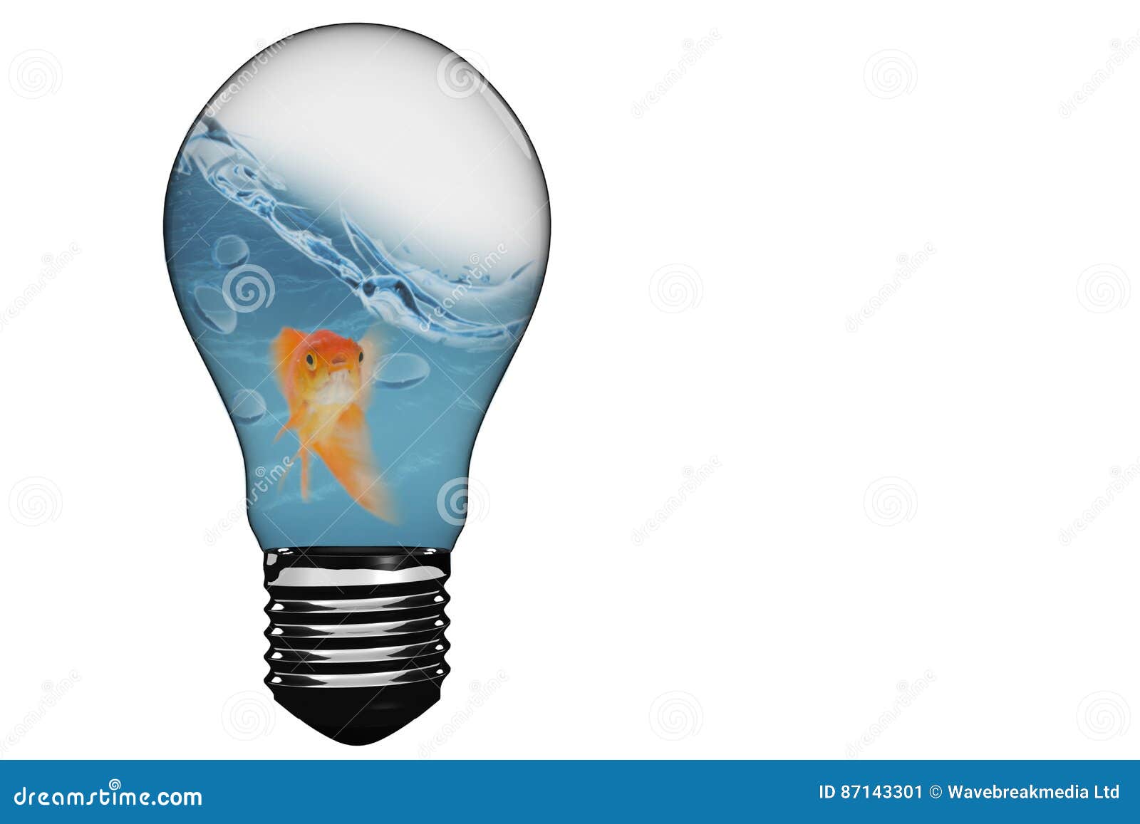 Composite Image of Empty Light Bulb Stock Image - Image of gesturing ...