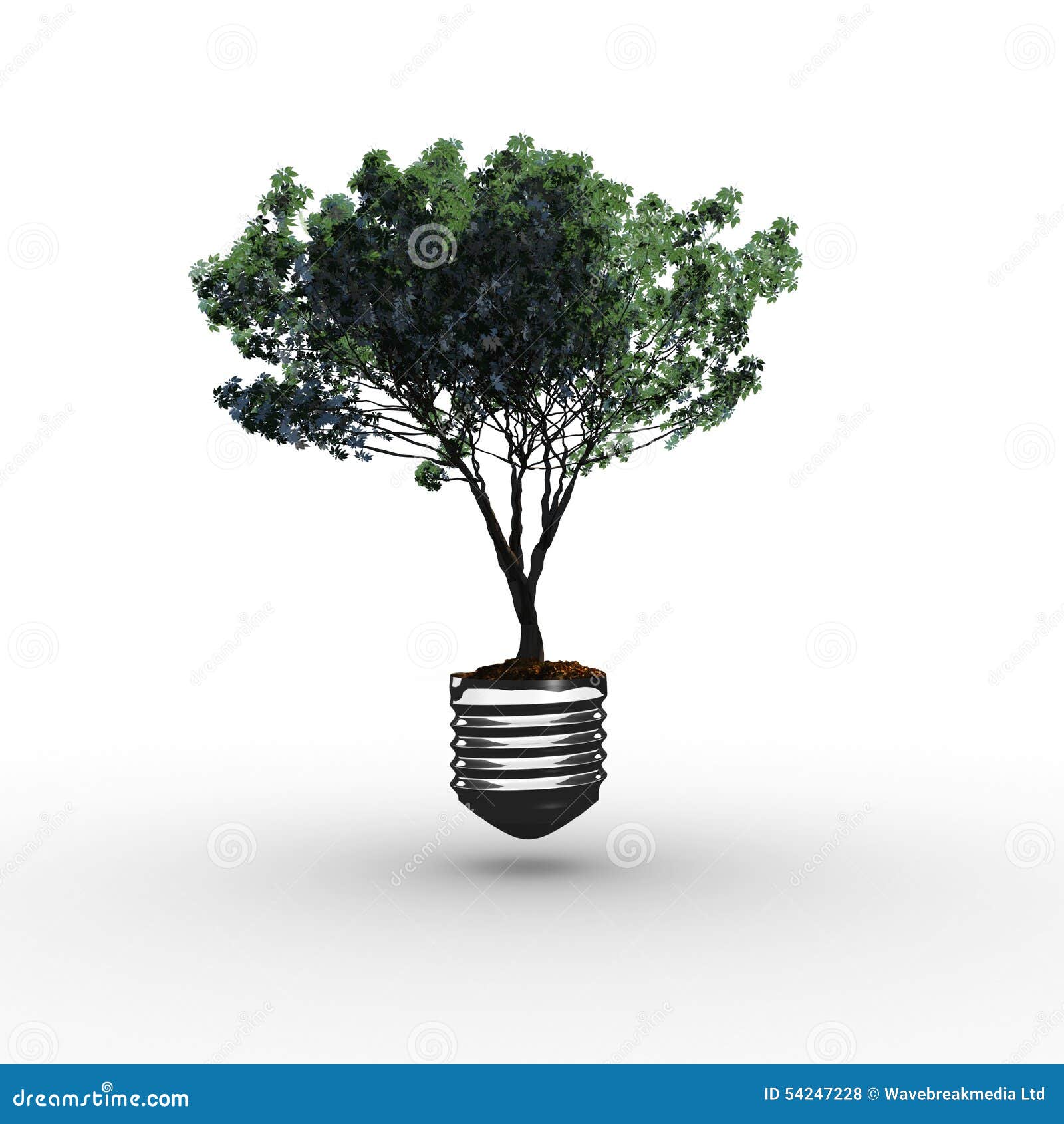 Composite Image of Empty Light Bulb Stock Illustration - Illustration ...