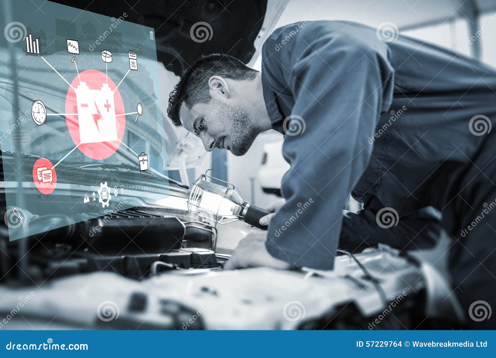 Composite Image of Engineering Interface Stock Photo - Image of ...
