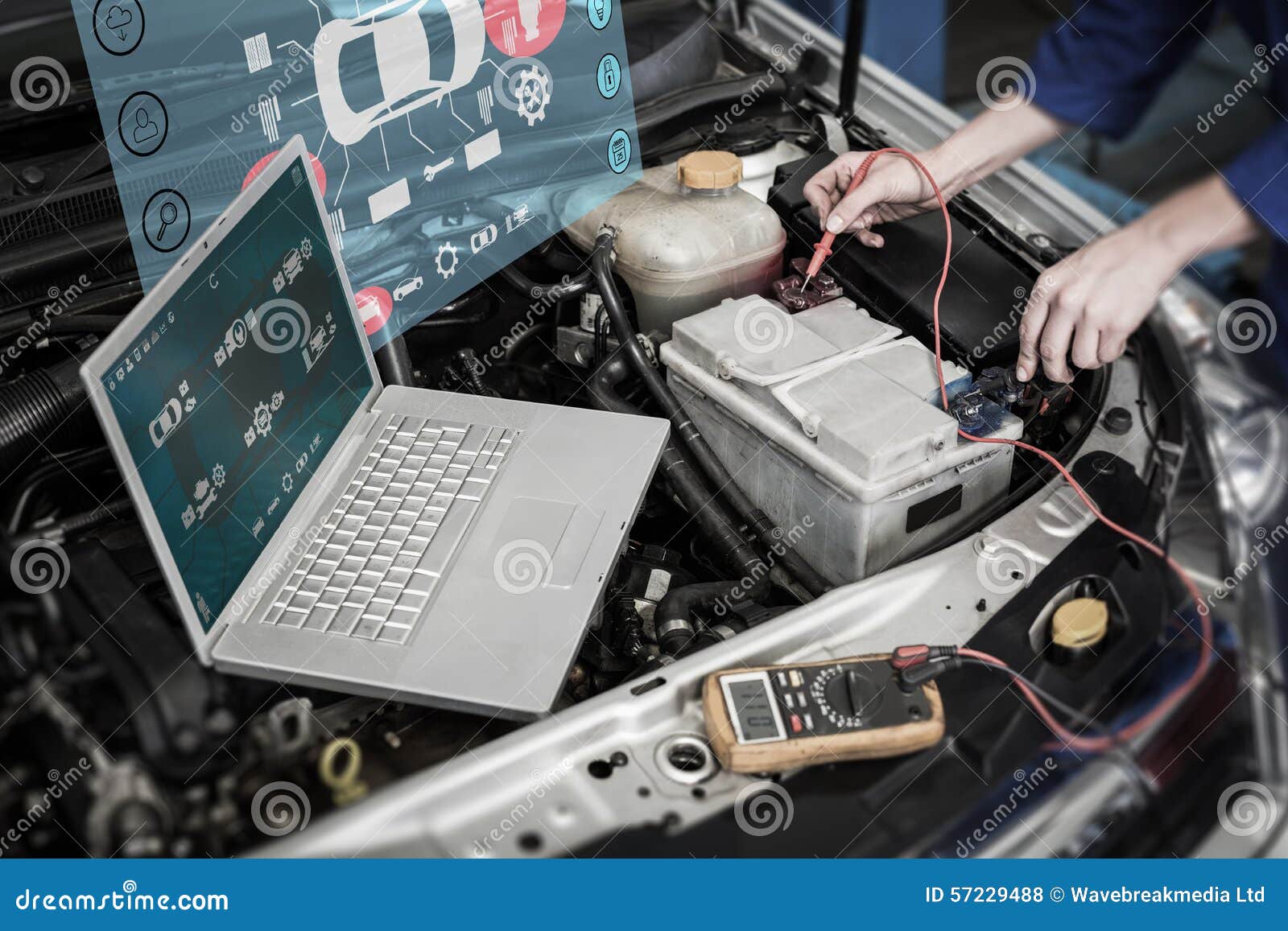 Composite Image of Engineering Interface Stock Photo - Image of ...