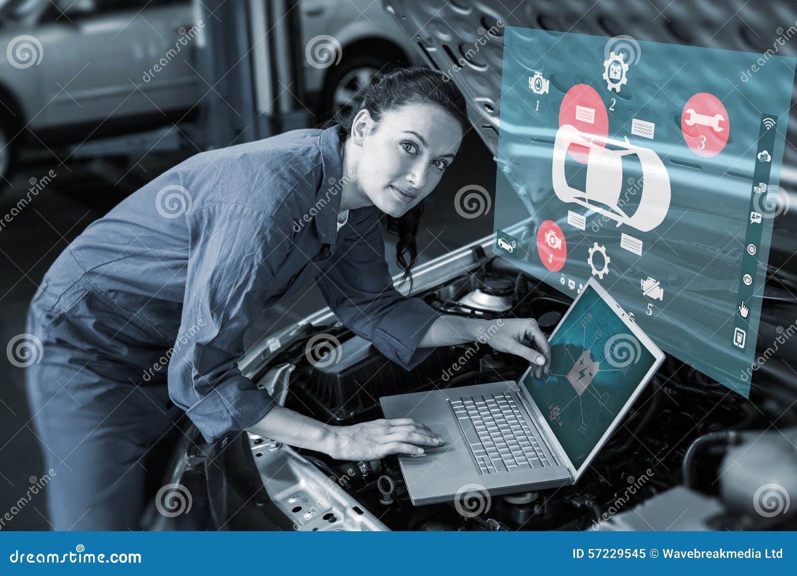 Composite Image of Engineering Interface Stock Image - Image of ...