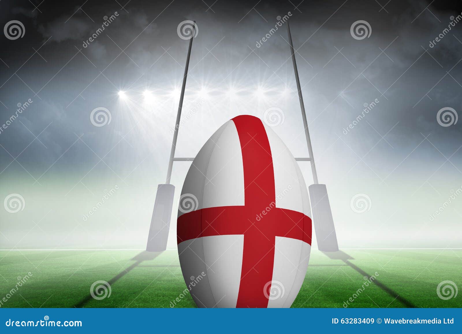 Composite Image of England Flag Rugby Ball Stock Image - Image of ...