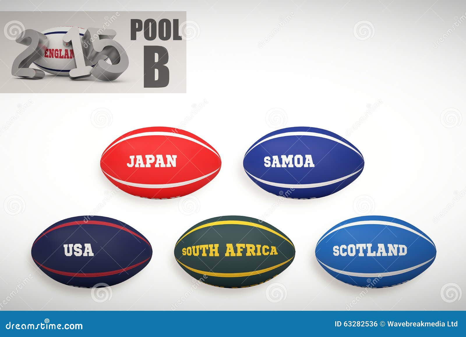 Composite Image of England Rugby 2015 Message Stock Illustration ...