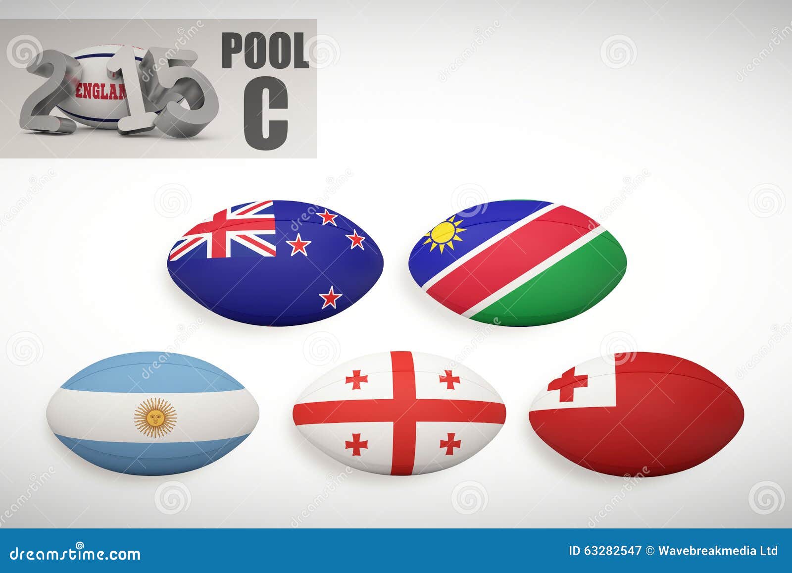 Composite Image of England Rugby 2015 Message Stock Illustration ...