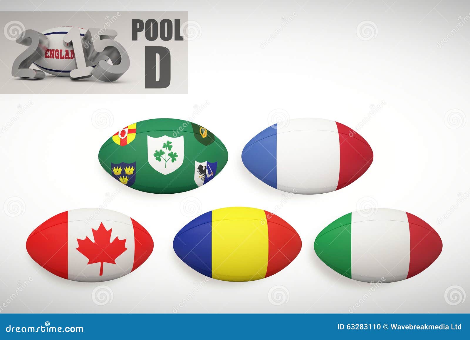 Composite Image of England Rugby 2015 Message Stock Illustration ...