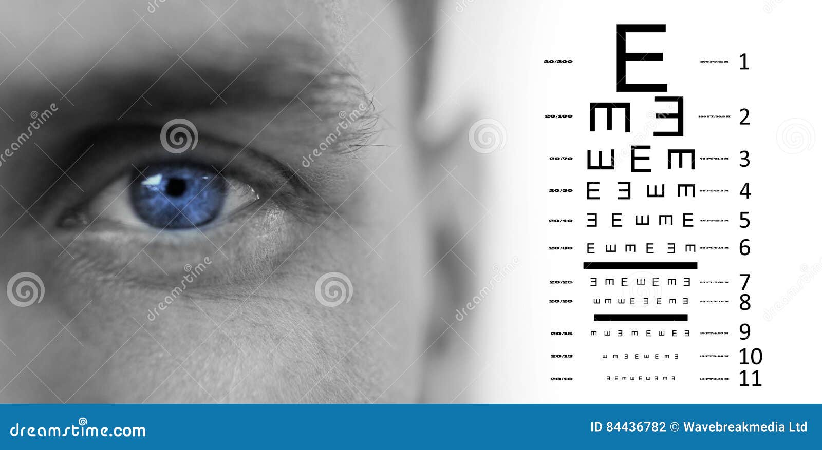 Composite Image of Eye Test Stock Photo - Image of human, caucasian ...