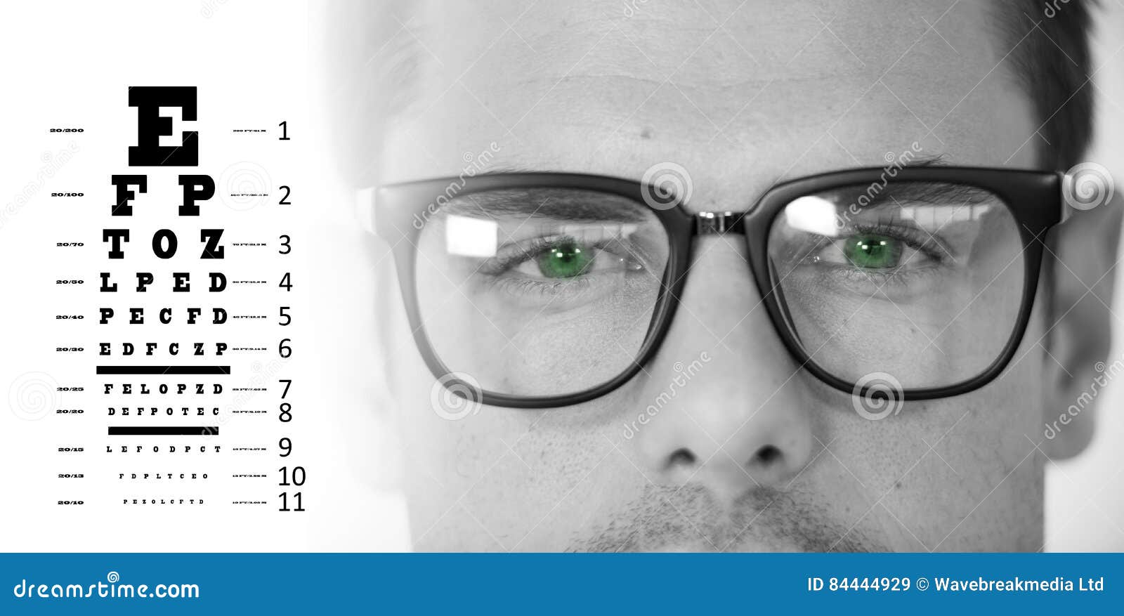 Composite Image of Eye Test Stock Image - Image of concept, disability ...