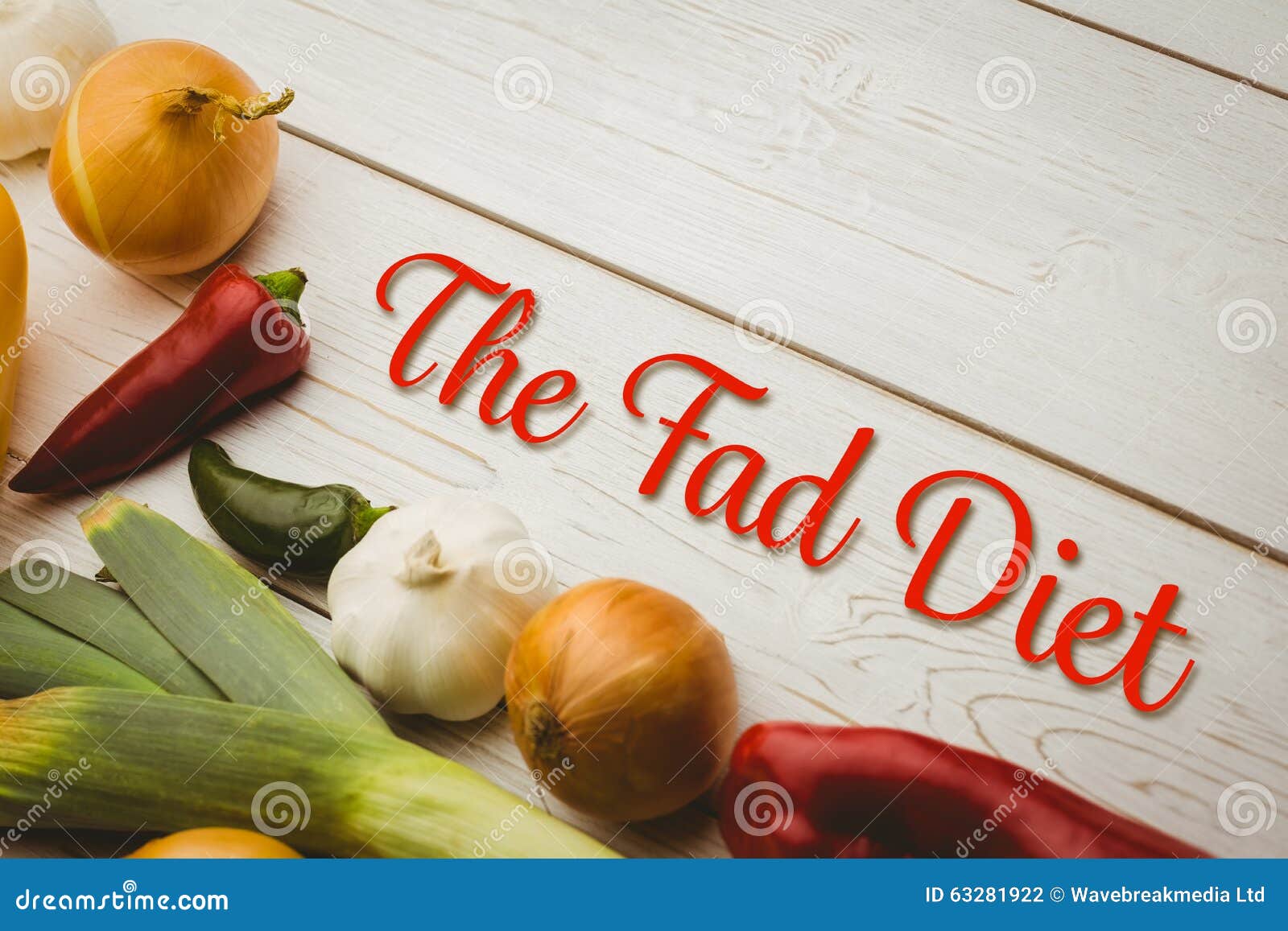 Composite Image of the Fad Diet Stock Photo - Image of garlic, chili ...
