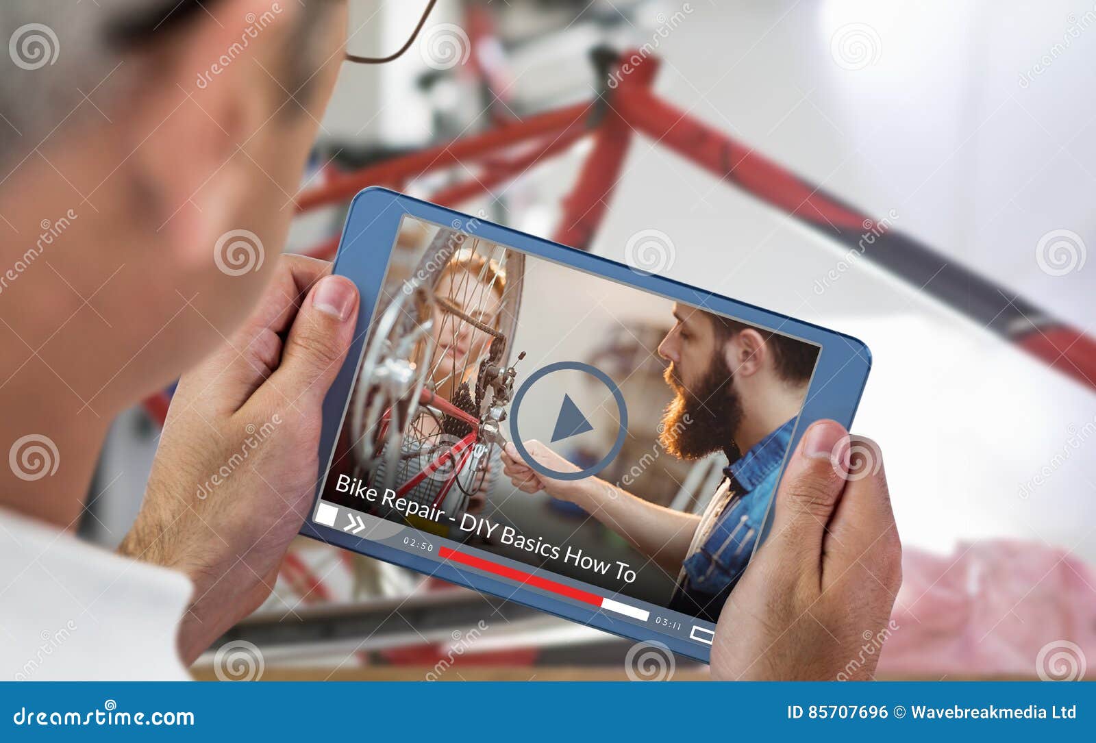 Composite Image of Fast Forward Sign on Digitally Generated Blank ...