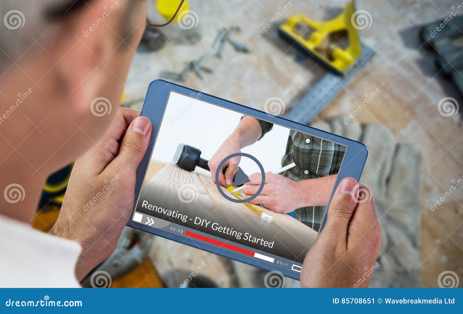 Composite Image of Fast Forward Sign on Digitally Generated Blank ...