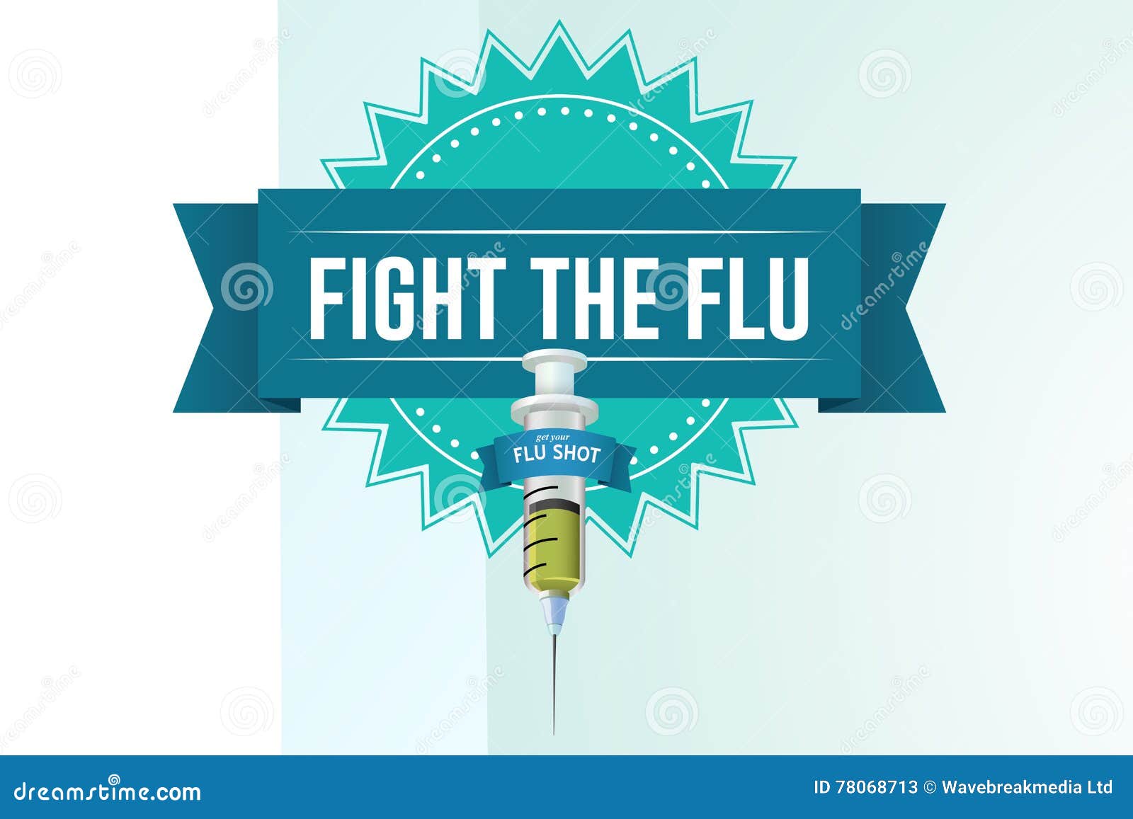 Composite Image of Fight the Flu Stock Illustration - Illustration of ...