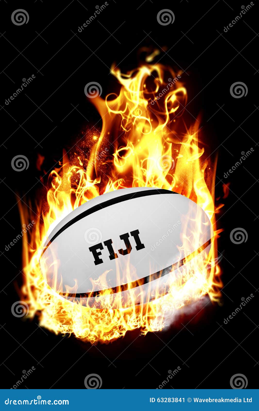 Composite Image of Fiji Rugby Ball Stock Illustration - Illustration of ...
